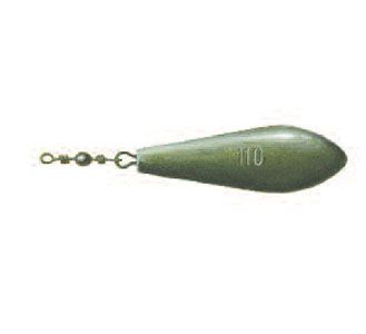 3 Piombi a lunga distanza grezzo + loop girella - Nootica.it - Tutti i sport nautici