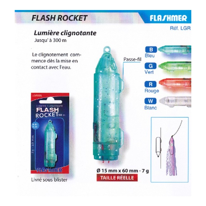 Rocket Flashlight Flashmer - Blu