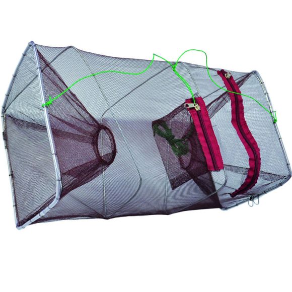 Nassa da Pesca Water Queen rettangolare pieghevole 25 X 25 X 48 cm