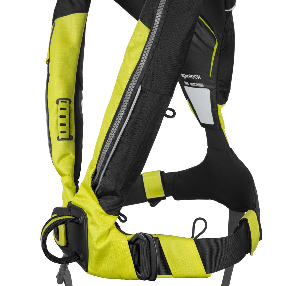 Giubbotto salvagente gonfiabile Spinlock 6D Deckvest 170 N Automatico Giallo limone