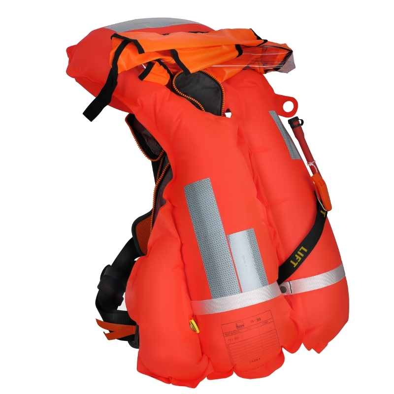 Giubbotto salvagente Secumar Survival duo protect 220N Grigio chiaro + imbracatura